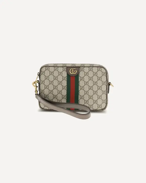 Gucci Ophidia Small Shoulder Bag - Beige