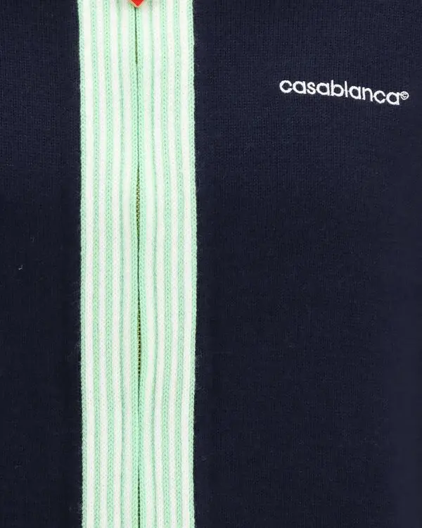 Casablanca Merino Wool Zip-up Sports Jacket