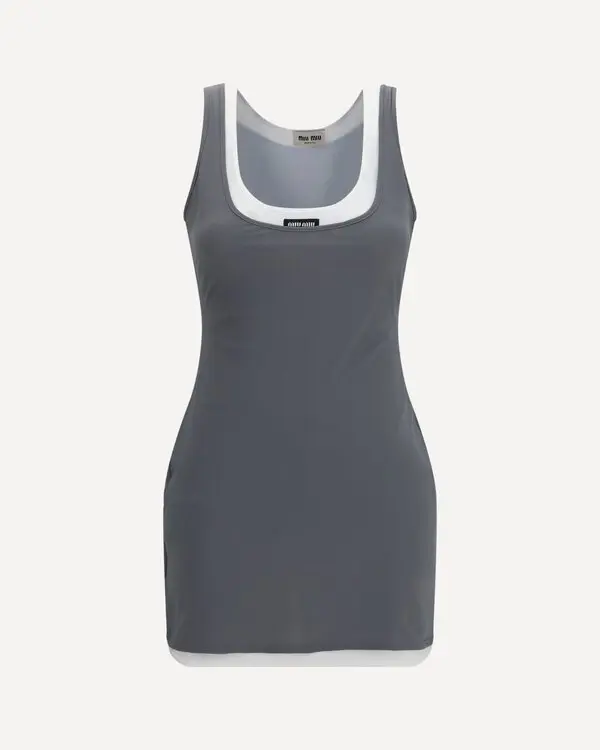 Miu Miu Short Stretch Jersey Dress
