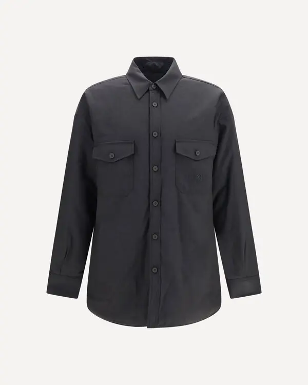 MAISON MARGIELA Wool-blend Shirt - Grey