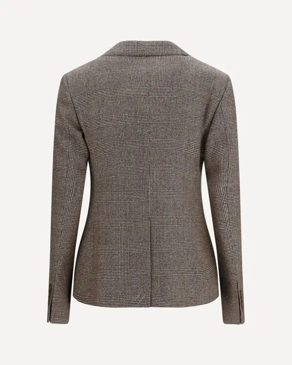 Burberry Single-breasted Wool And Linen Blazer