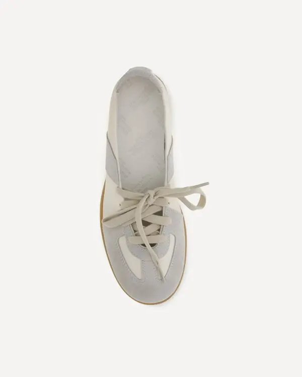 MAISON MARGIELA Lace-up Leather Ballerinas - Cream