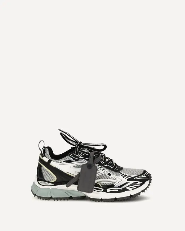Off-White Be Right Back" Lace Up Sneakers - Grey