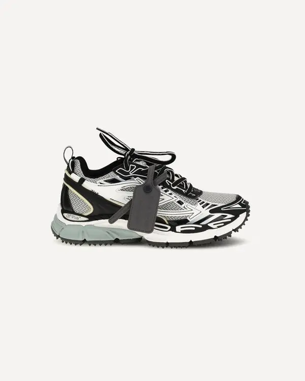 Off-White Be Right Back" Lace Up Sneakers - Grey