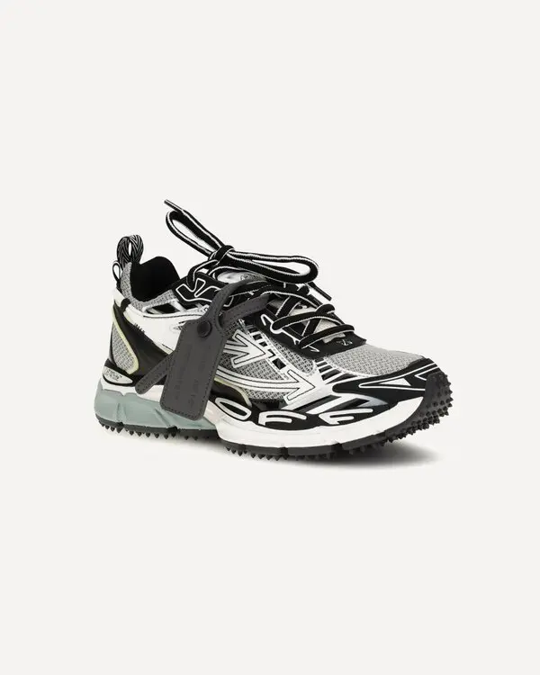 Off-White Be Right Back" Lace Up Sneakers - Grey