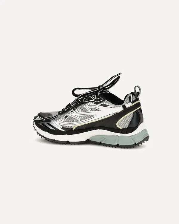 Off-White Be Right Back" Lace Up Sneakers - Grey