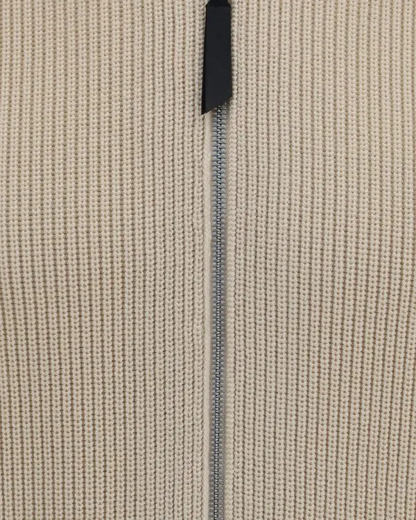 MARGIELA Maison Cotton Zip-up Sweater