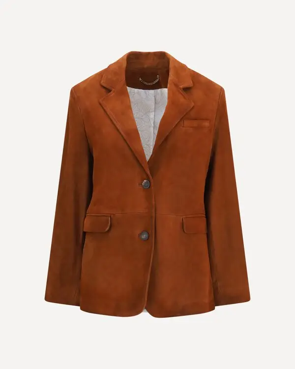 GOLDEN GOOSE Single-breasted Leather Blazer