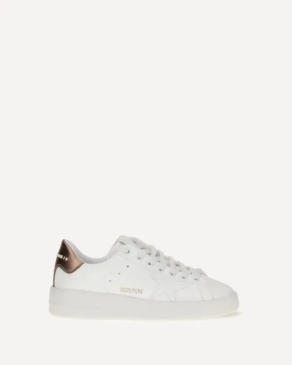 GOLDEN GOOSE Pure Star Leather Sneakers - White