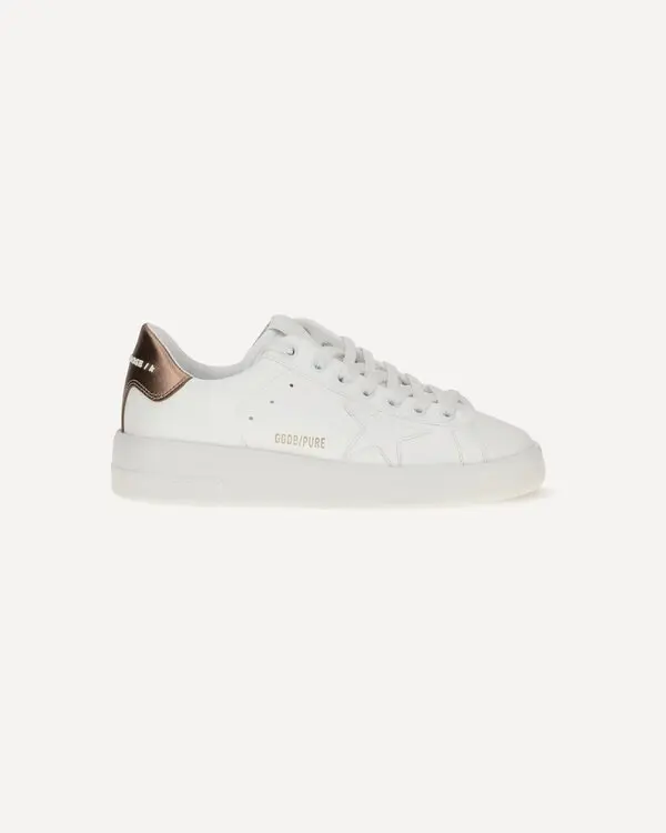 GOLDEN GOOSE Pure Star Leather Sneakers - White