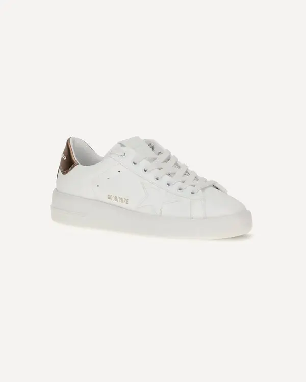 GOLDEN GOOSE Pure Star Leather Sneakers - White