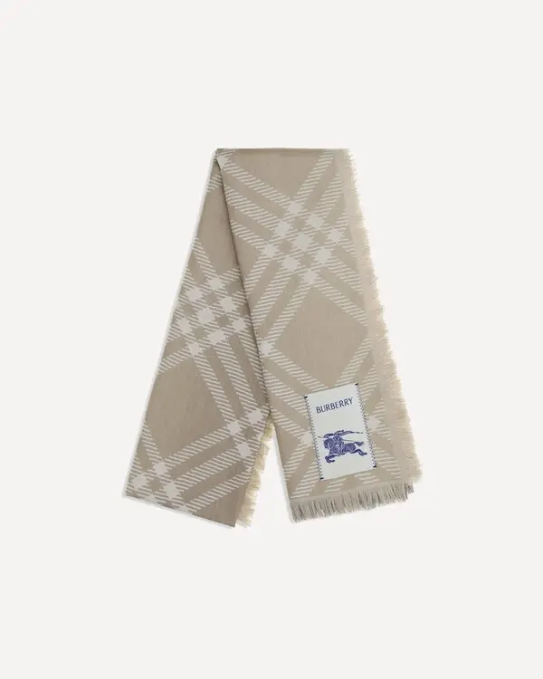 Burberry Wool And Silk Scarf