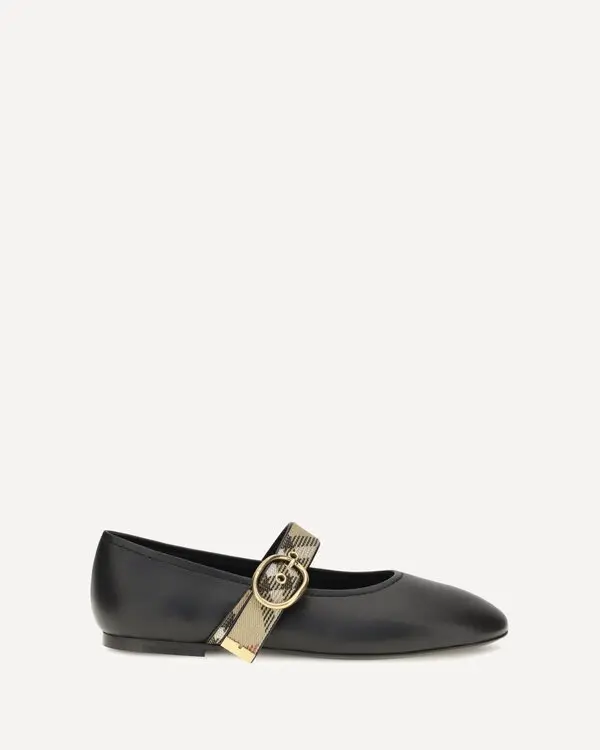 Burberry Robin Leather Ballerinas