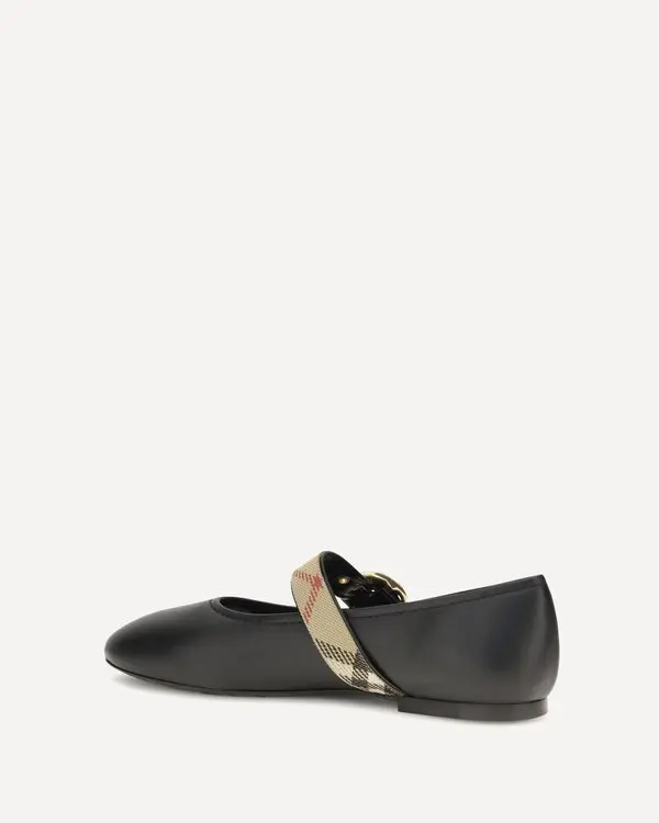 Burberry Robin Leather Ballerinas