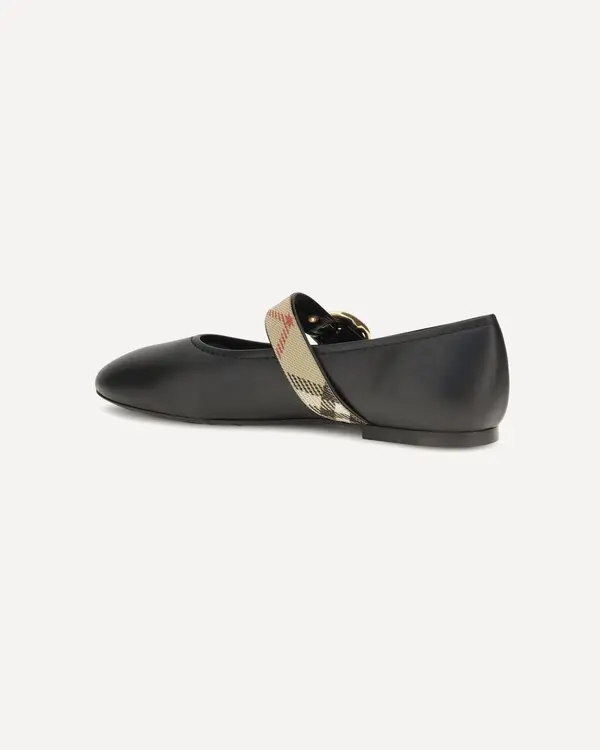 Burberry Robin Leather Ballerinas