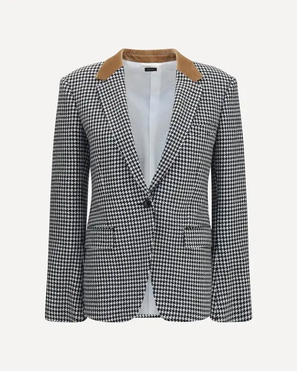 TOM FORD Houndstooth Cashmere Tailored Jacket - Multicolour