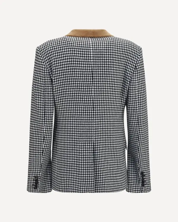 TOM FORD Houndstooth Cashmere Tailored Jacket - Multicolour