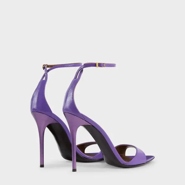 GIUSEPPE ZANOTTI Intrigo Strap 105" Leather Stiletto Sandals