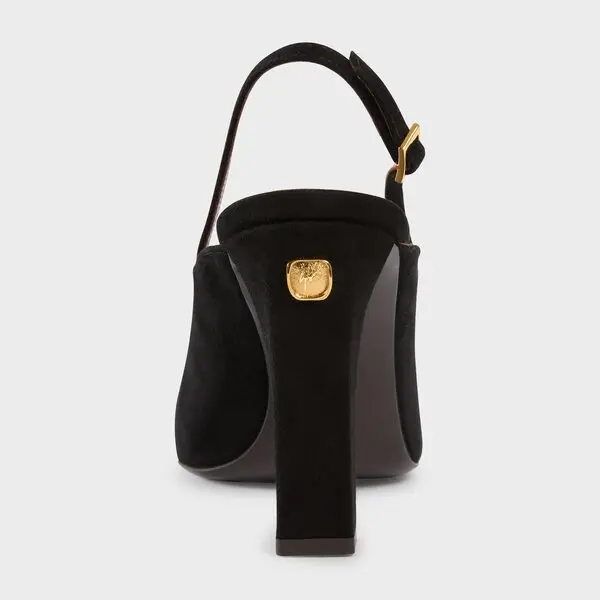 GIUSEPPE ZANOTTI Seal Slingback 90 Suede Pumps