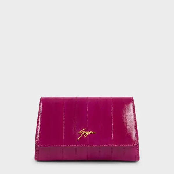 GIUSEPPE ZANOTTI Cleopatra Mini Eel Skin Clutch