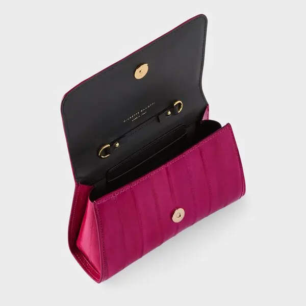 GIUSEPPE ZANOTTI Cleopatra Mini Eel Skin Clutch