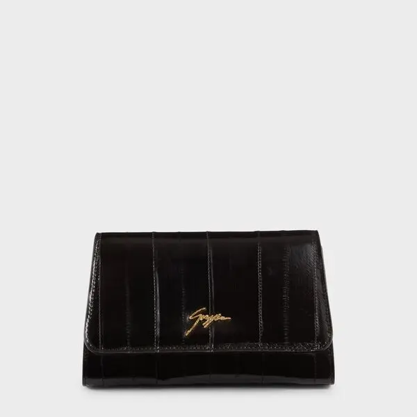 GIUSEPPE ZANOTTI Cleopatra Mini Eel Skin Clutch