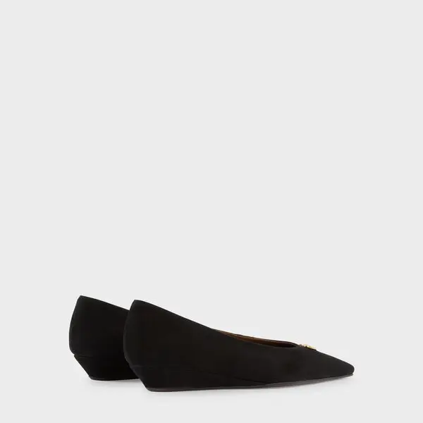 GIUSEPPE ZANOTTI Seal Flat Suede Ballet Flats