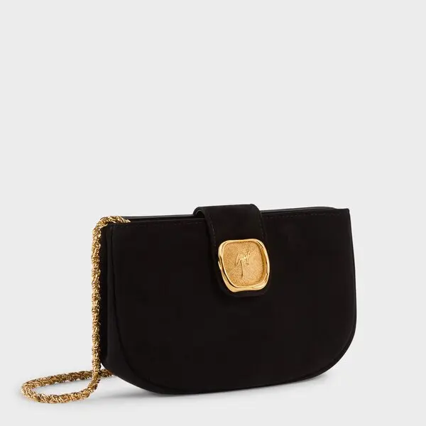 GIUSEPPE ZANOTTI Suede Seal Bag