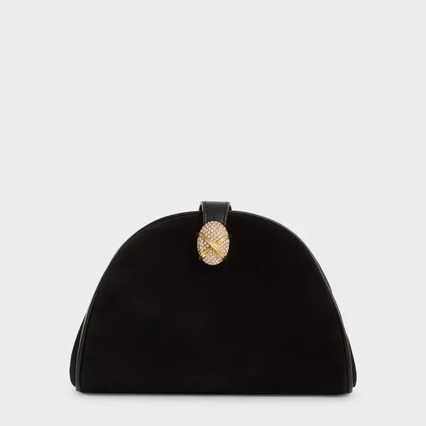 GIUSEPPE ZANOTTI Ophelia Suede Clutch Bag