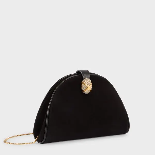 GIUSEPPE ZANOTTI Ophelia Suede Clutch Bag