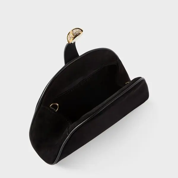 GIUSEPPE ZANOTTI Ophelia Suede Clutch Bag