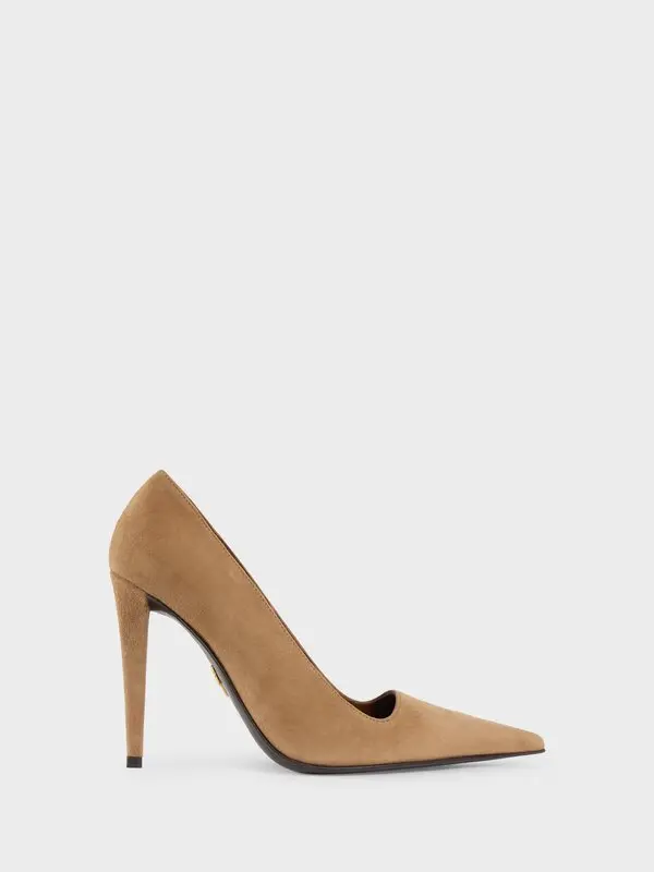 GIUSEPPE ZANOTTI Desire 105 Suede Pumps - Beige