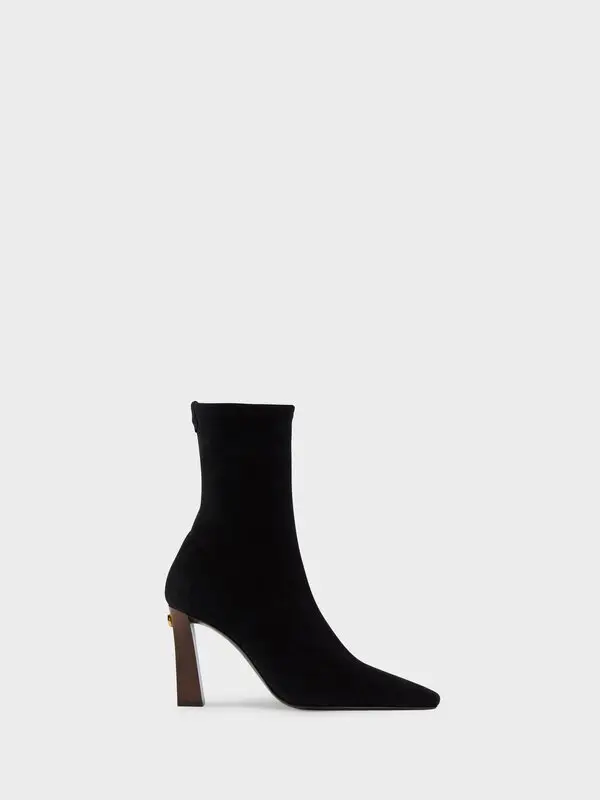 GIUSEPPE ZANOTTI Seal Stretch Bootie 90 - Black