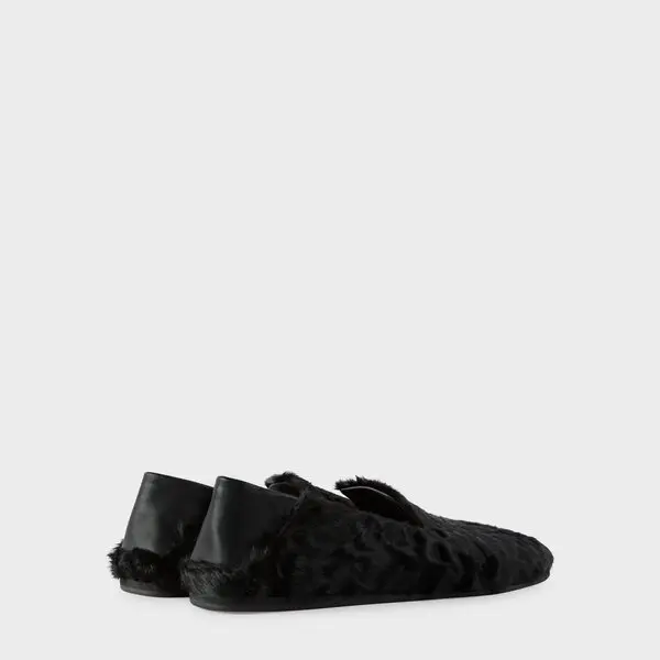 GIUSEPPE ZANOTTI Toulouse Fur Loafer Sabot