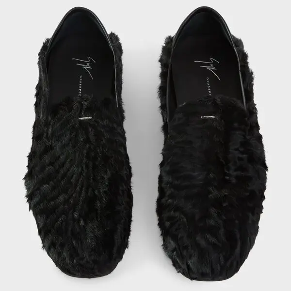 GIUSEPPE ZANOTTI Toulouse Fur Loafer Sabot