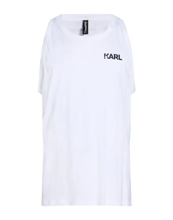 Karl Lagerfeld Tank Top Size Cotton - White