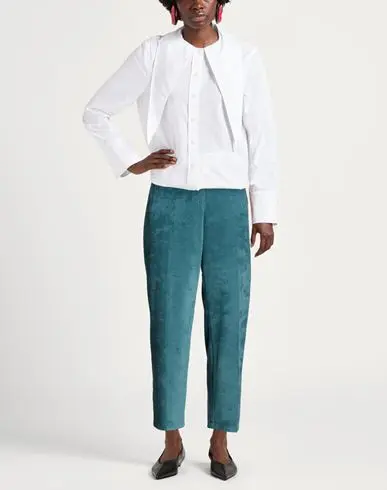 CIRCOLO 1901 Pants Deep Teal Size Cotton, Polyester