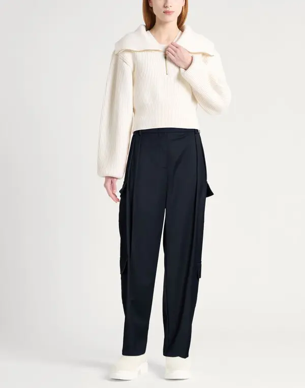 CARACTÈRE Cargo Pants In Polyester, Wool, Viscose, And Elastane - Blue