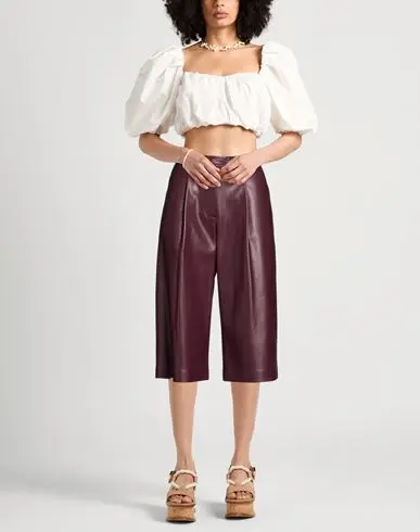 Alpha Studio Pants Burgundy Size Polyester, Polyurethane Resin - Red