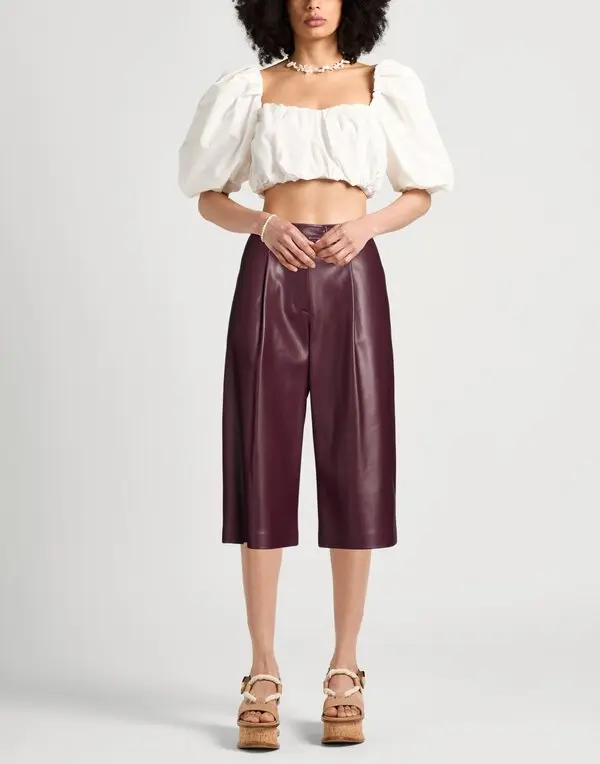 Alpha Studio Pants Burgundy Size Polyester, Polyurethane Resin - Red