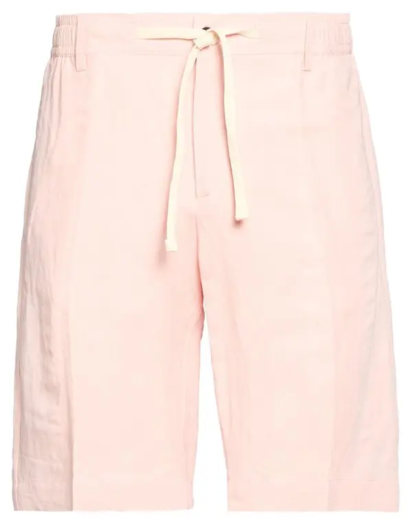 LIU •JO MAN Viscose And Linen Blend Shorts - Light Pink