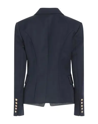Balmain Midnight Wool Double-breasted Blazer - Midnight Blue