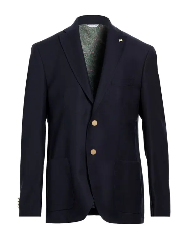 MANUEL RITZ Blazer Midnight Size Virgin Wool