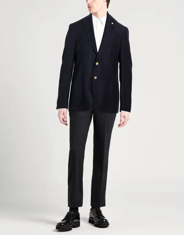 MANUEL RITZ Blazer Midnight Size Virgin Wool