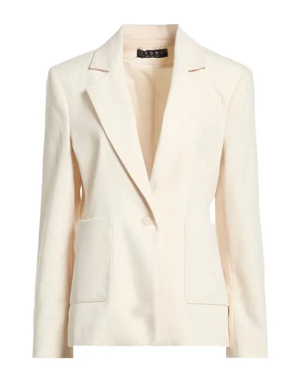 KAOS Blazer Cream Size Polyester, Tencel, Elastane