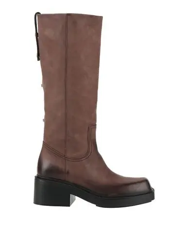 VIC MATIE Boot Light Brown Size Leather - Beige