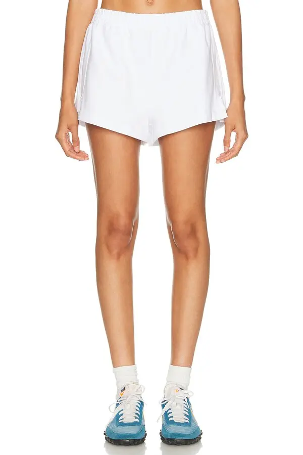 H-o-r-s-e The Big Short Cotton Shorts - White