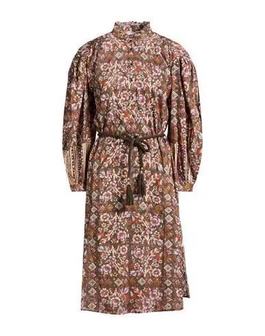 Antik Batik Midi Dress Size Cotton - Grey