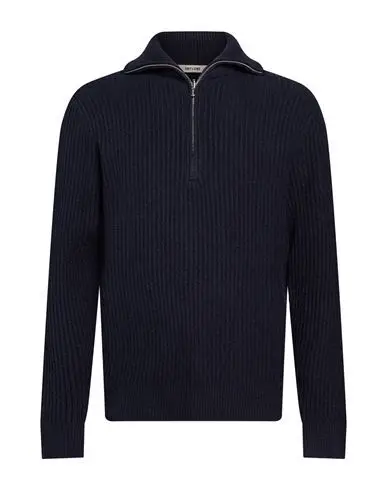 ONLY & SONS Ribbed Quarter Zip Knit Sweater - Blue