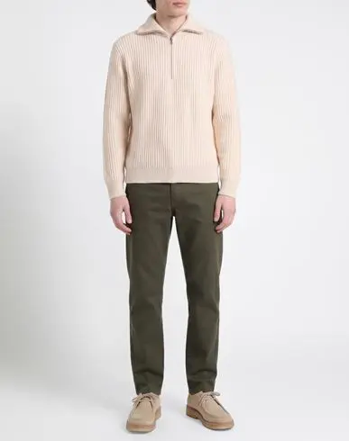 ONLY & SONS Turtleneck Dark Size Cotton, Polyester, Elastane, Wool - White